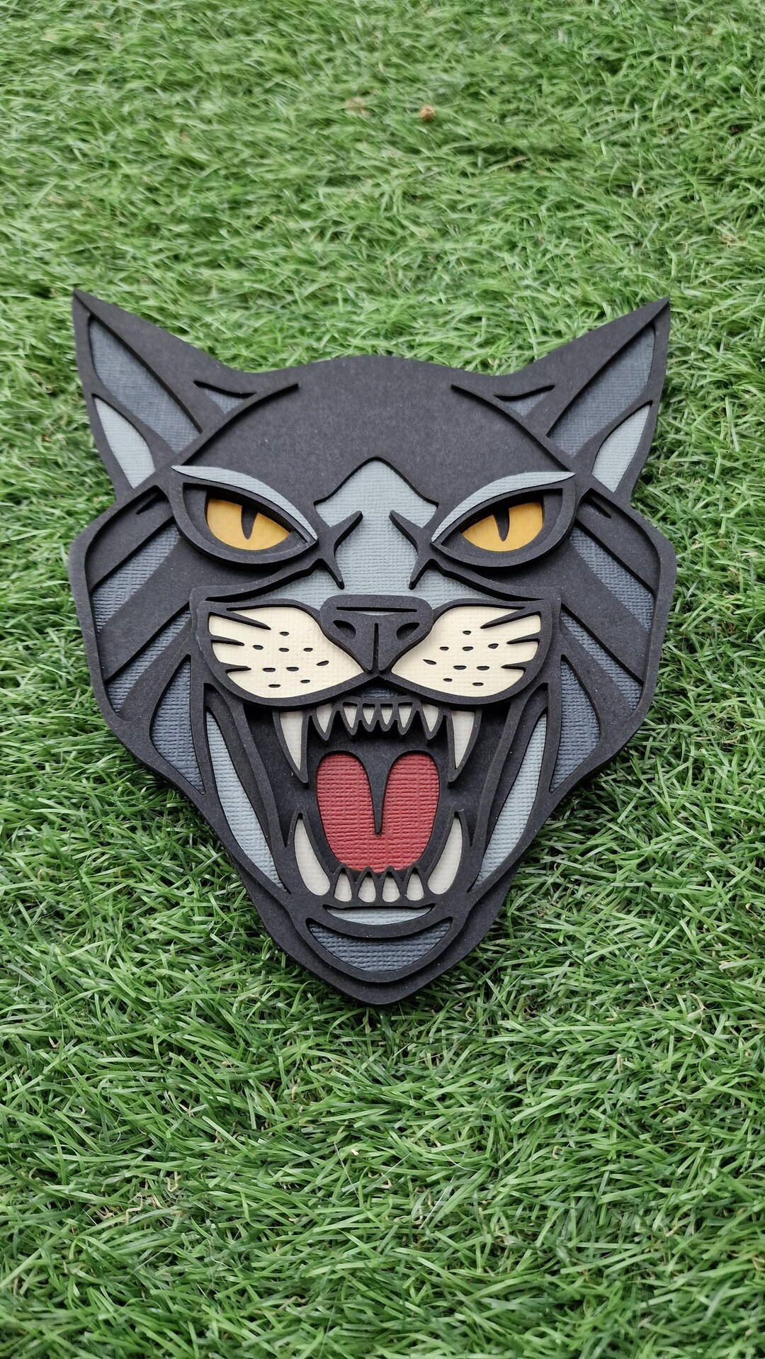 Black Cat Head Wall Decor - Etsy