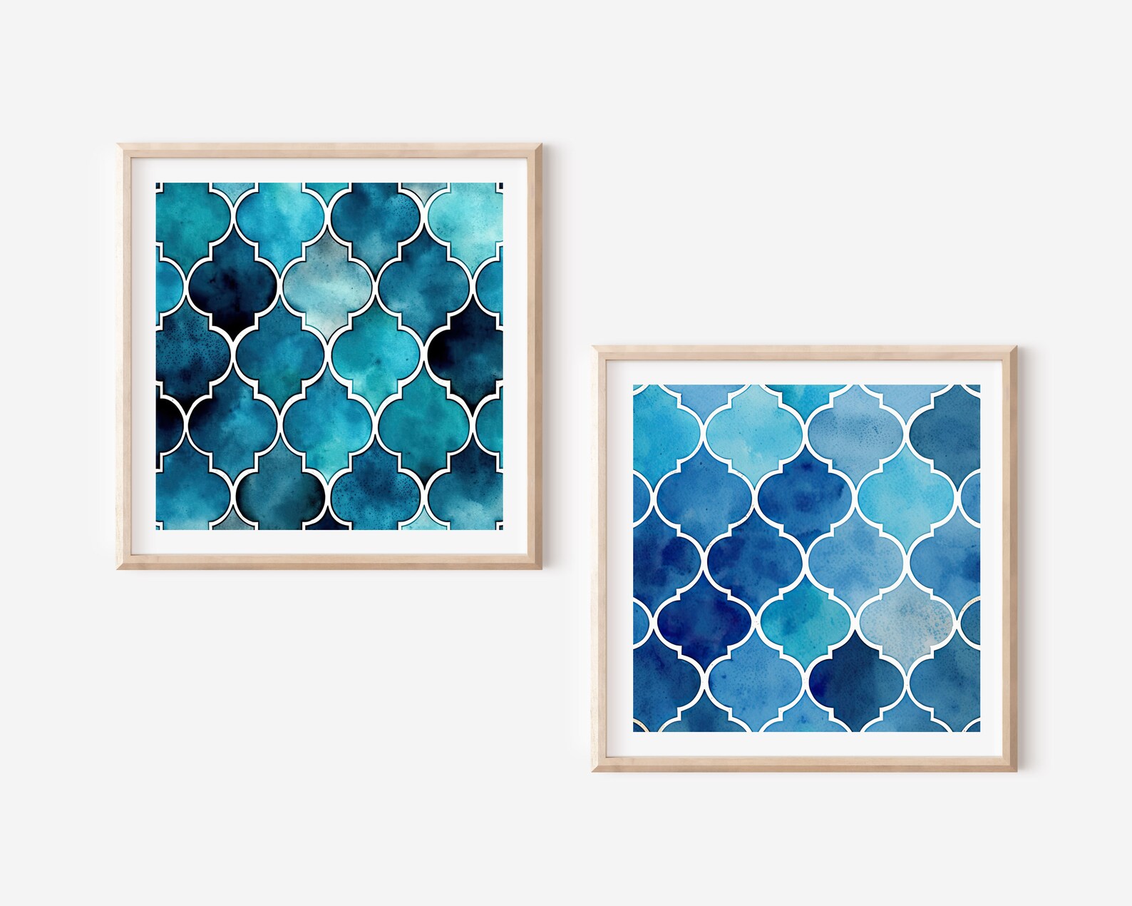 Moroccan Tile Print Moroccan Printable Wall Art Watercolor Tile Artwork ...