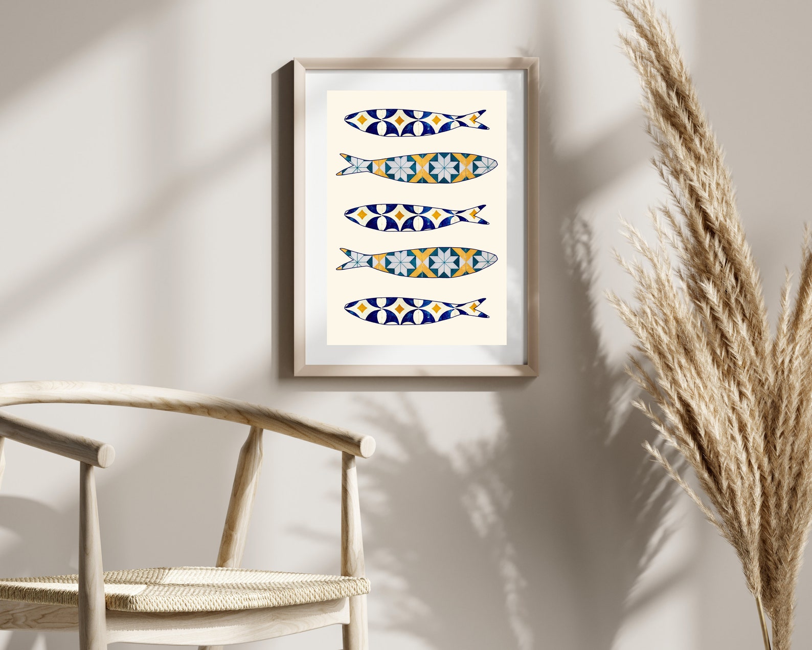 Portuguese Sardine Print Portugal Tile Print Portuguese Print Portugal ...