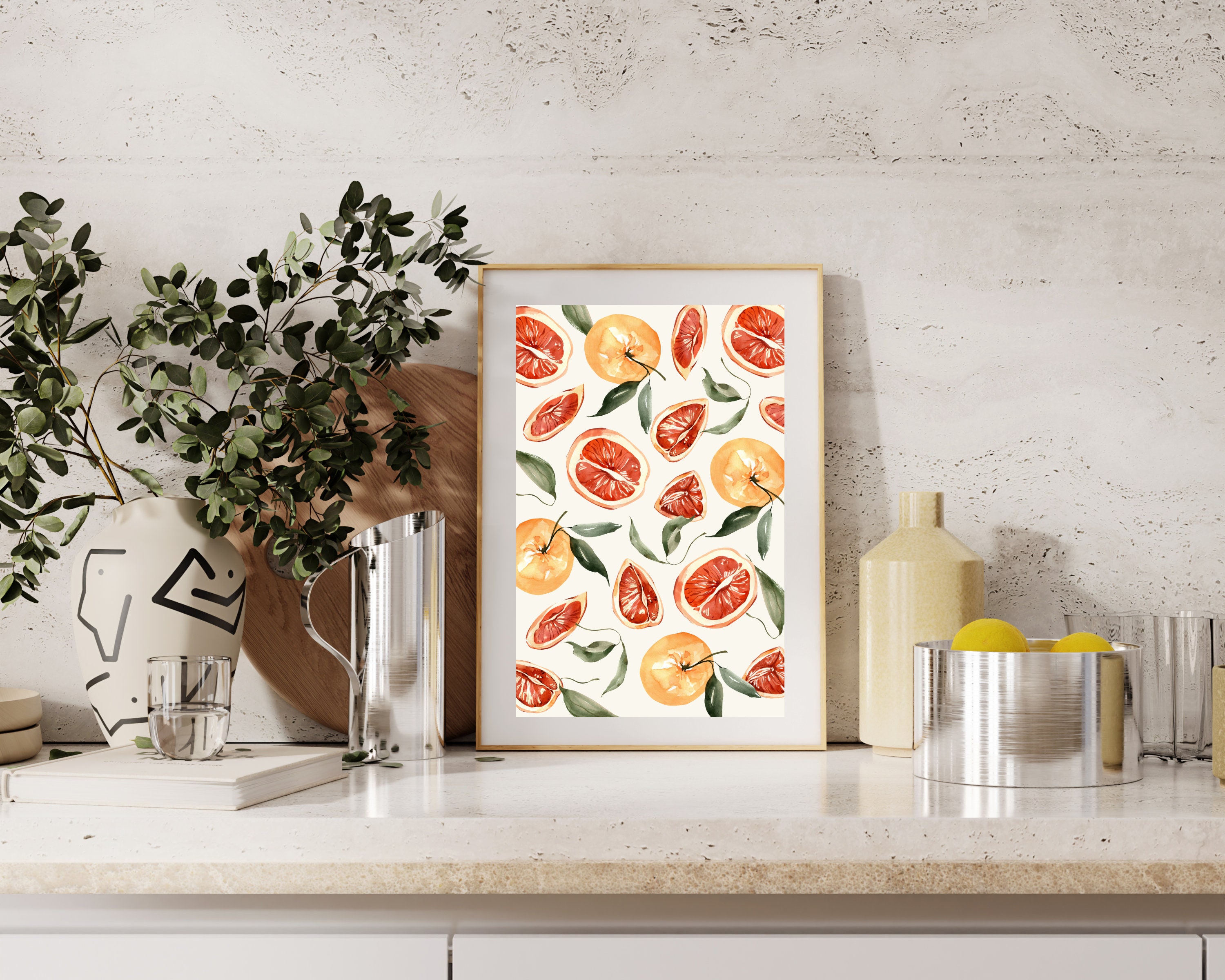 Printable Grapefruit Citrus Wall Art Citrus Fruit Print - Etsy
