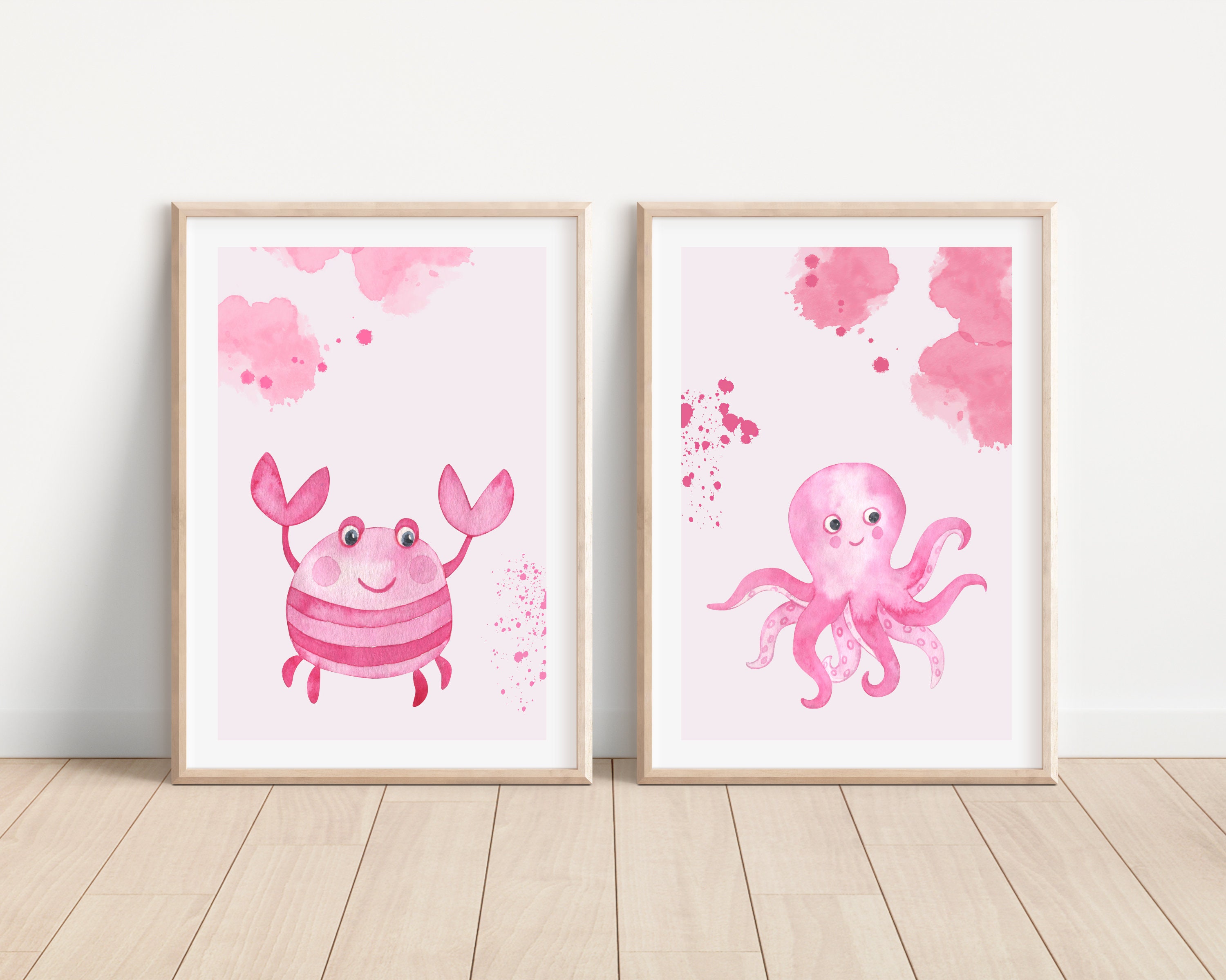 Ocean Nursery Wall Art Under the Sea Nursery Print Watercolor Ocean ...