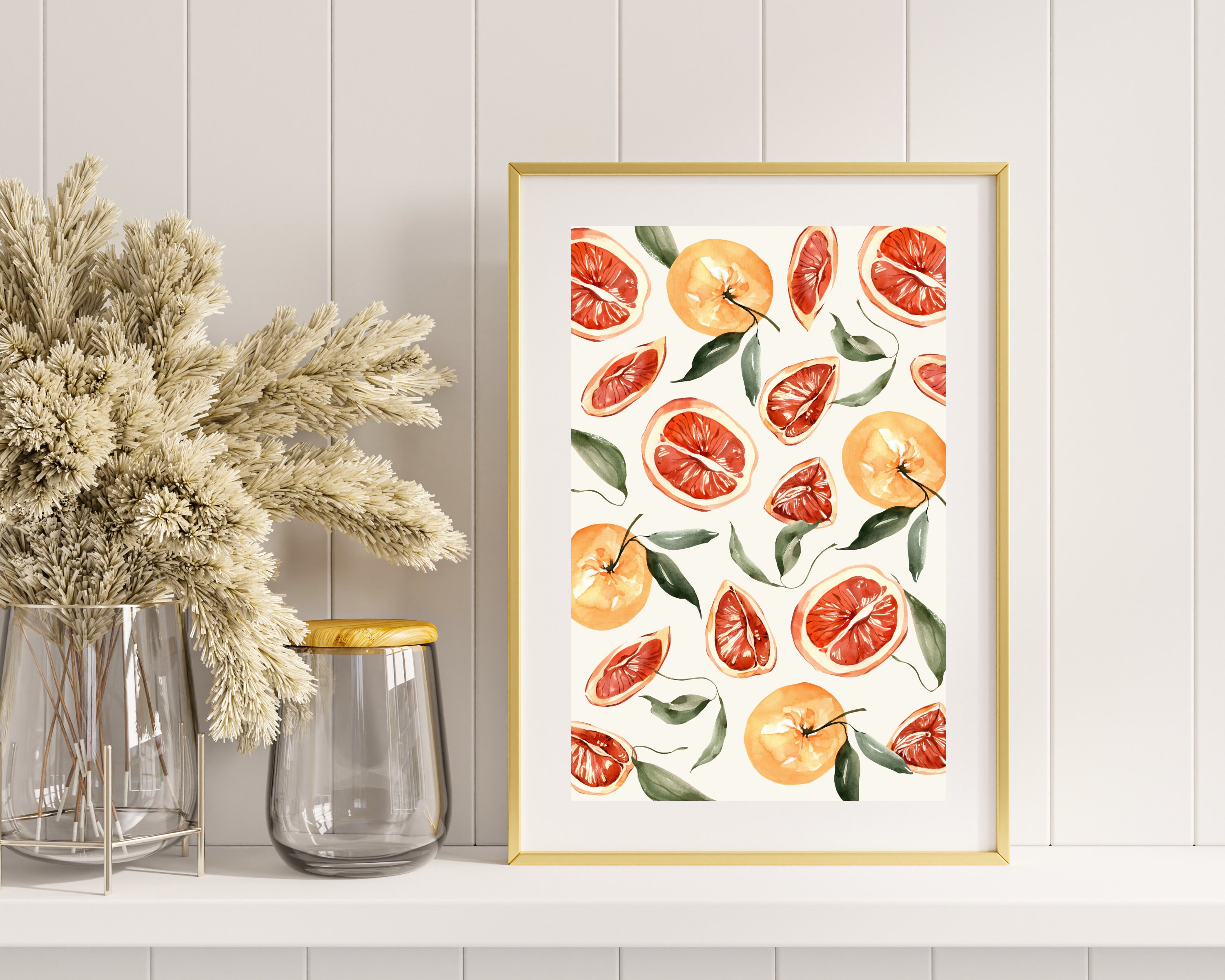 Printable Grapefruit Citrus Wall Art Citrus Fruit Print - Etsy