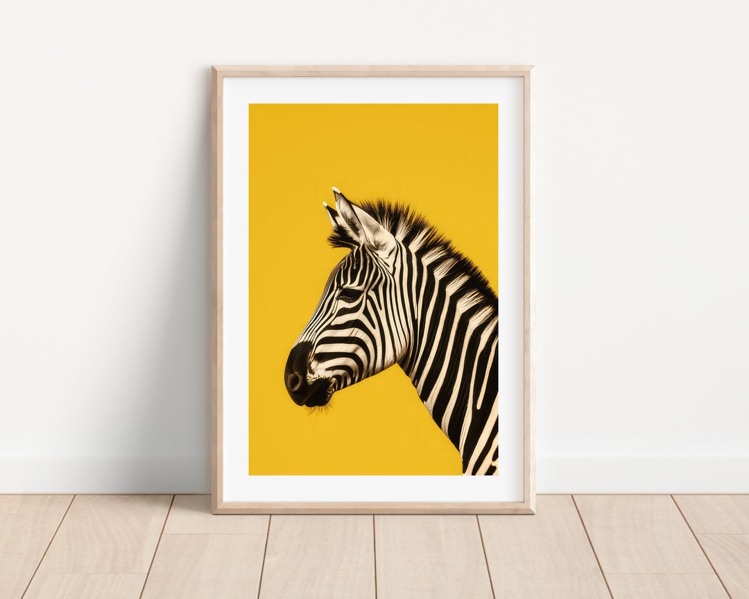 Zebra Print Modern Animal Print Safari Animal Printable Wall Art ...