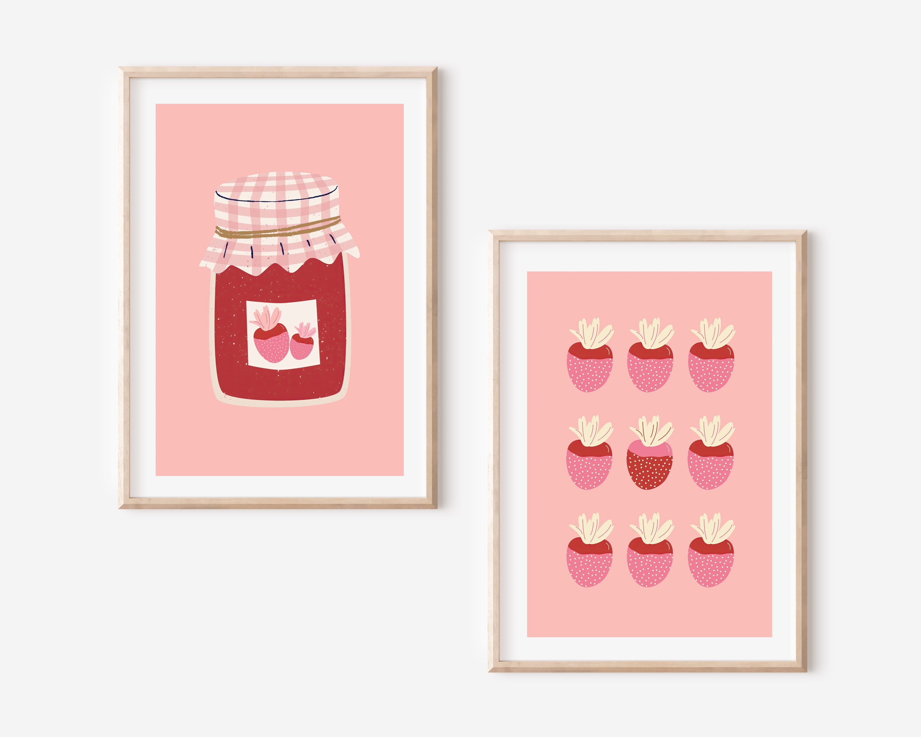Strawberry Jam Print, Printable Jam Wall Art, Strawberries Wall Decor ...