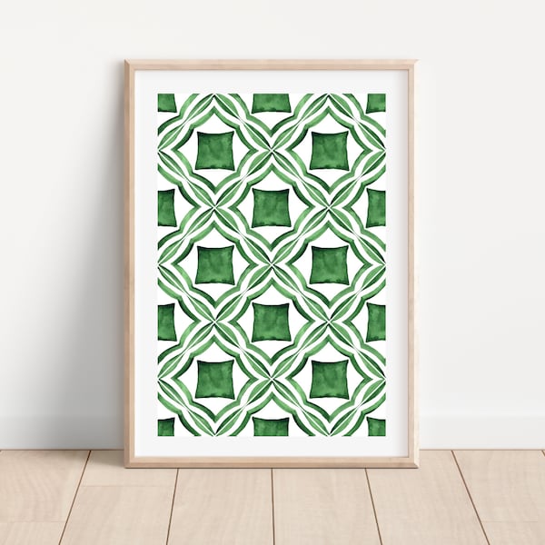 Green Spanish Tiles - Etsy
