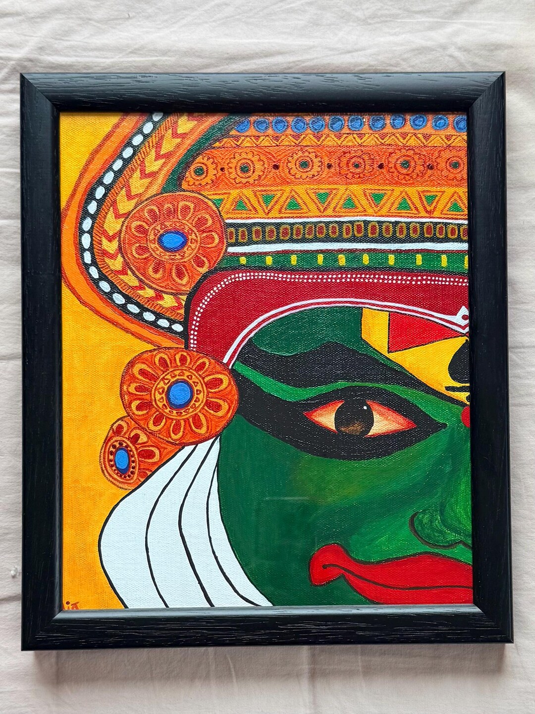 Kathakali: a Half Hidden Face Shot - Etsy