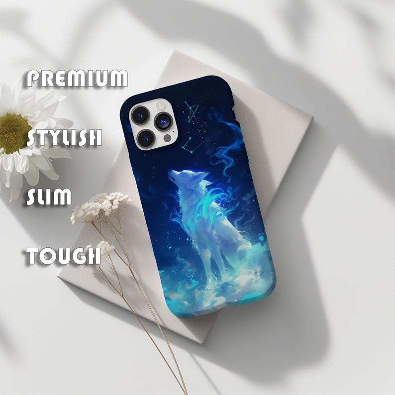 Celestial Wolf Phone Case for Iphone, Samsung, Google Pixel - Tough ...