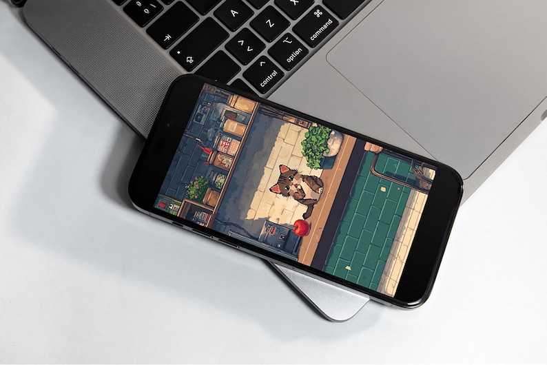 Pixel Cat Live Wallpaper: Looping Animation (MP4, 2K) - Etsy