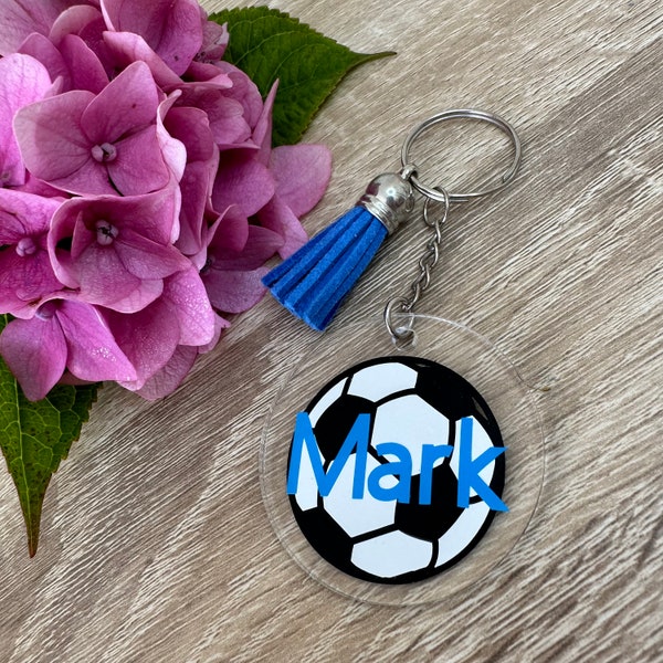 Football Keychain - Etsy