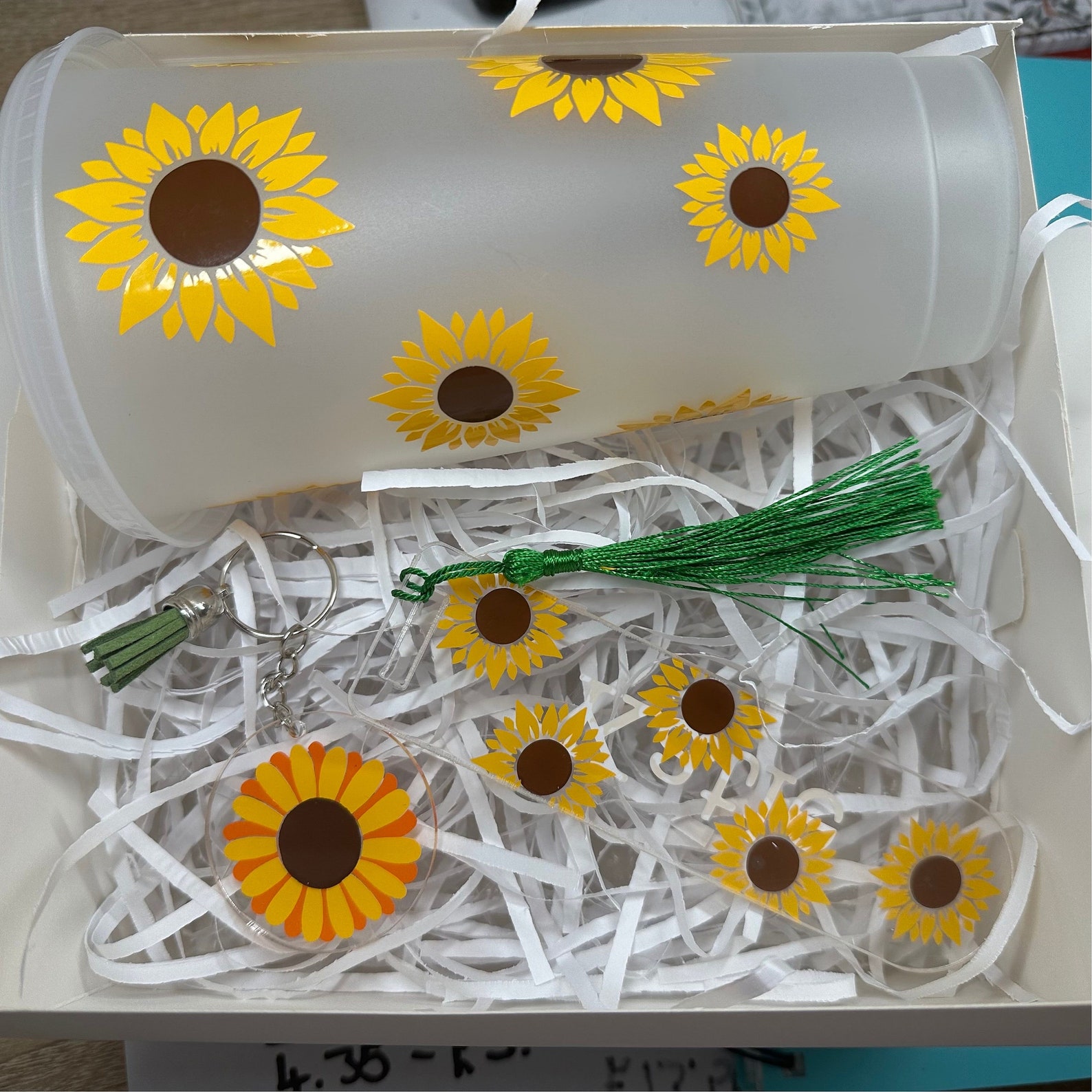 Sunflower Gift Set Box- Sunflower Gift Set- Custom With Name ...