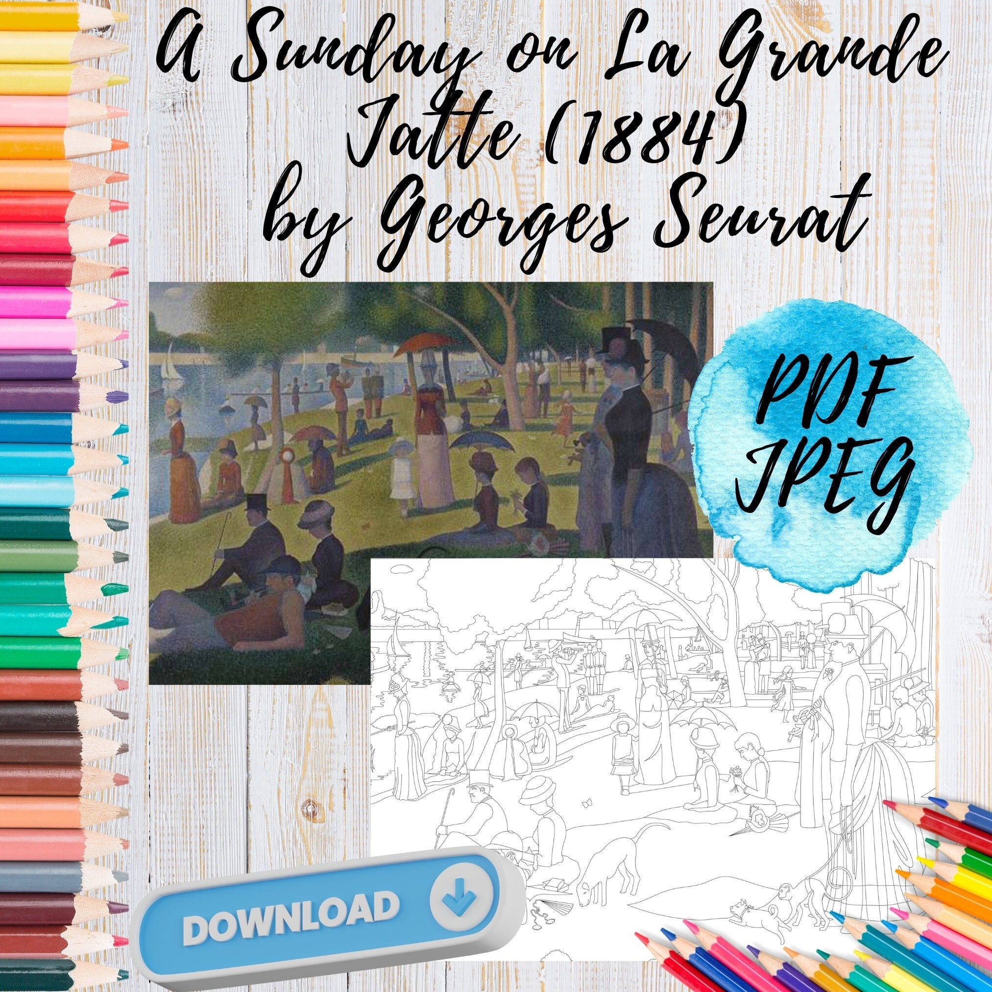 Georges Seurat Coloring Pages