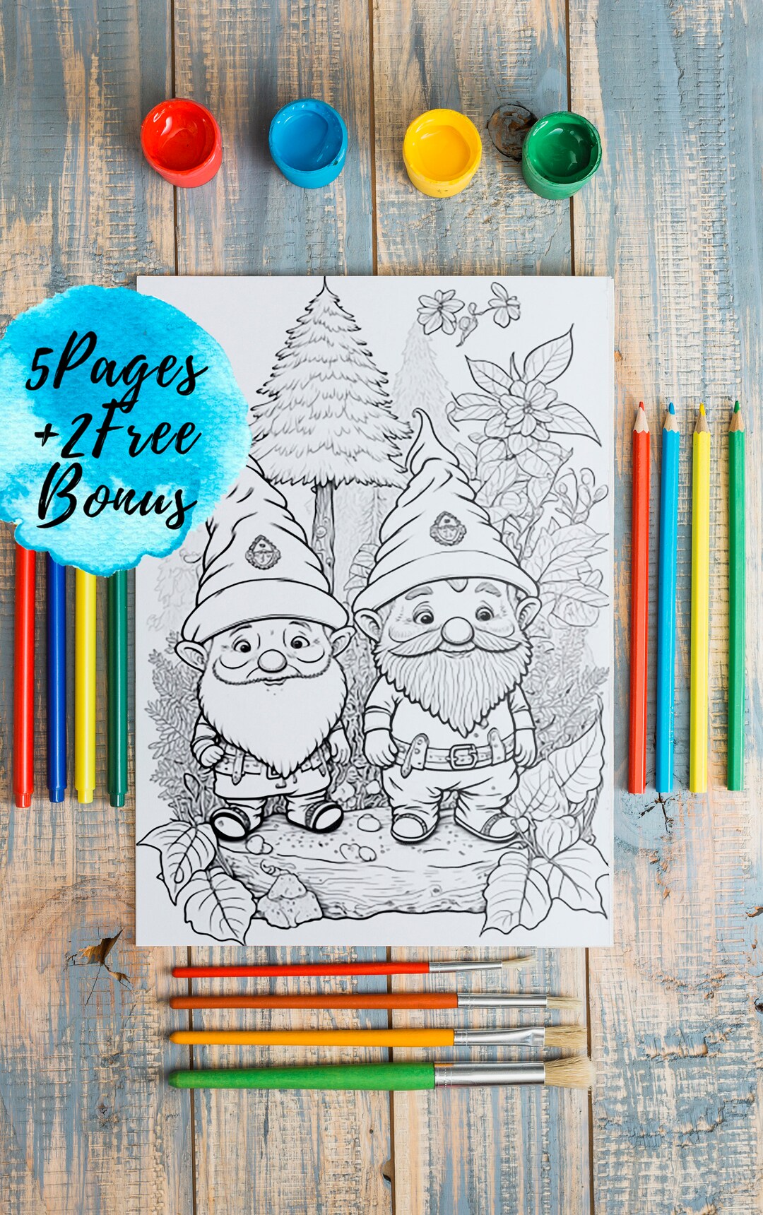 Páginas para colorear imprimibles para adultos y niños 5 - Etsy México