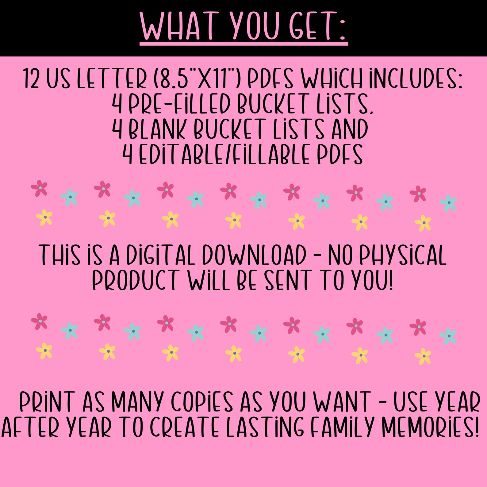 Printable Summer Bucket List Summer Activities Family Teens Kids Mom ...