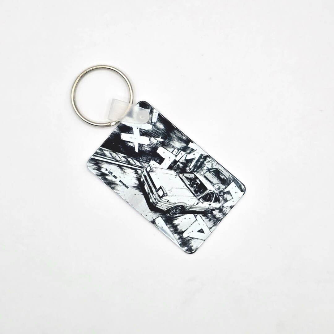 AE86 Keychain | Initial D Aluminum Metal JDM Key Tags | Zipper Pull ...