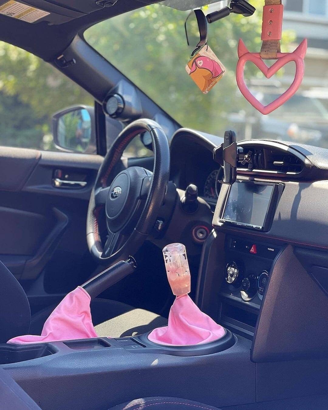 Pink Suede Shift Boot | Handbrake Boot | Car Decoration | Gifts for Her ...
