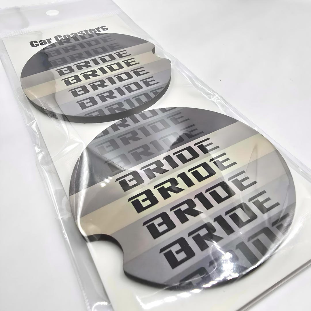 Bride Racing Car Coasters - JDM Cup Holder Coaster - 2.75" Furniture ...