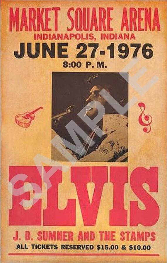 Vintage Elvis Concert Posters