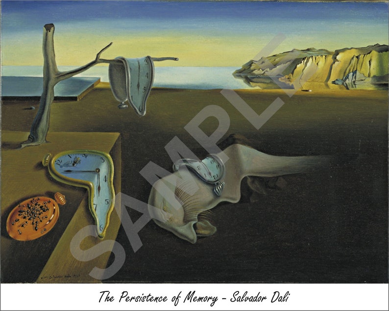Salvador Dali the Persistence of Memory Print DIGITAL PRINTS DOWNLOAD ...