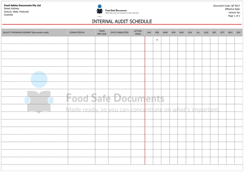 Internal Audit Schedule - Etsy