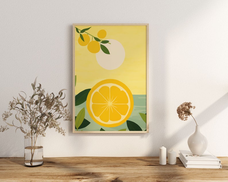Lemons of Amalfi Coast Print PRINTABLE Italian Lemons Wall Art, Lemon ...