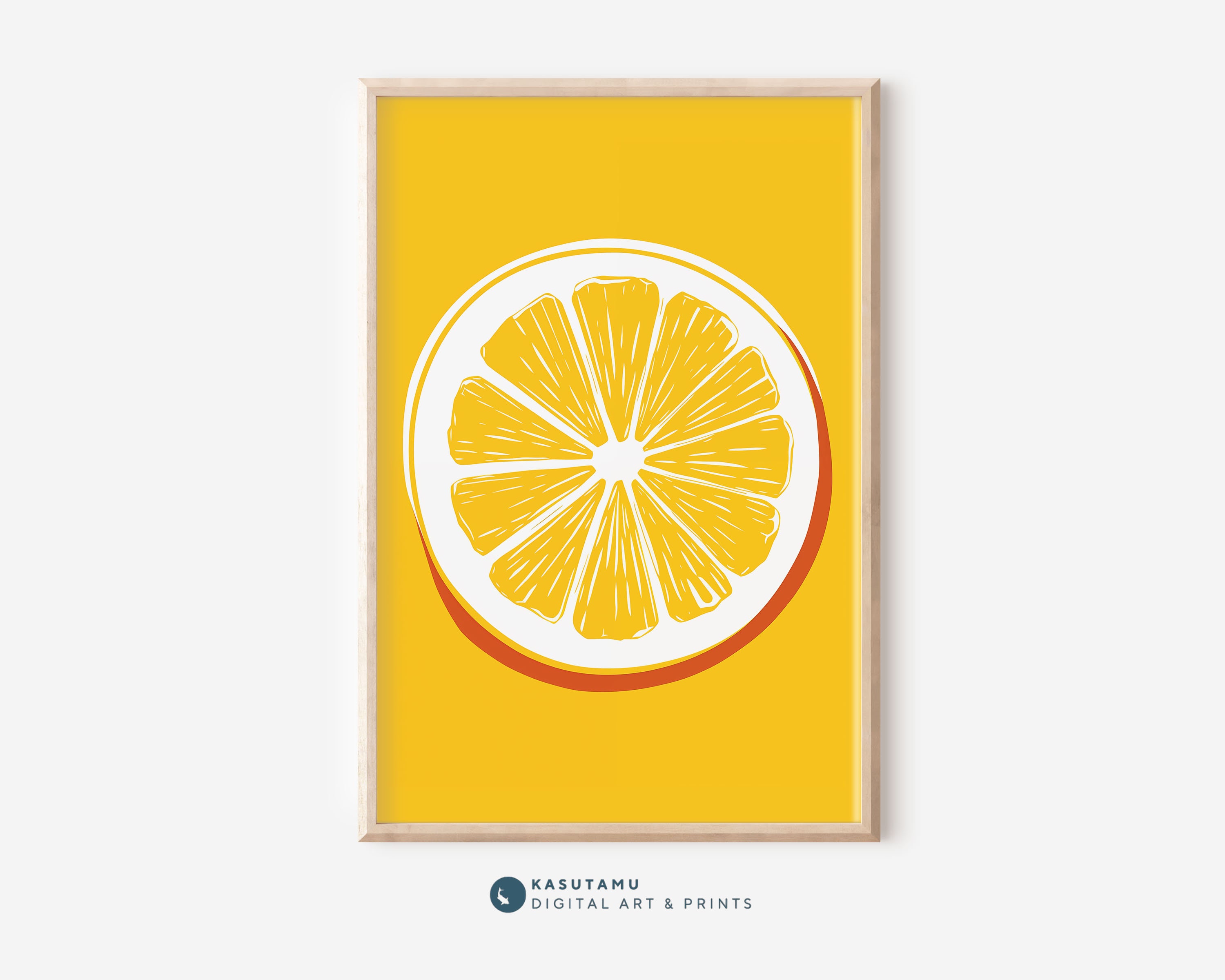 Lemon Pop Art Print | PRINTABLE Lemon Fruit Wall Art, Citrus Pop Art ...