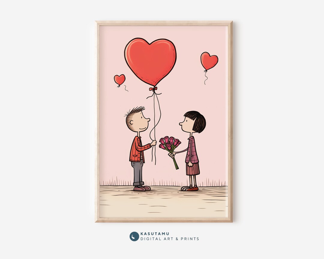 Be My Valentine | PRINTABLE Retro Snoopy and Tintin Comics Style Wall ...