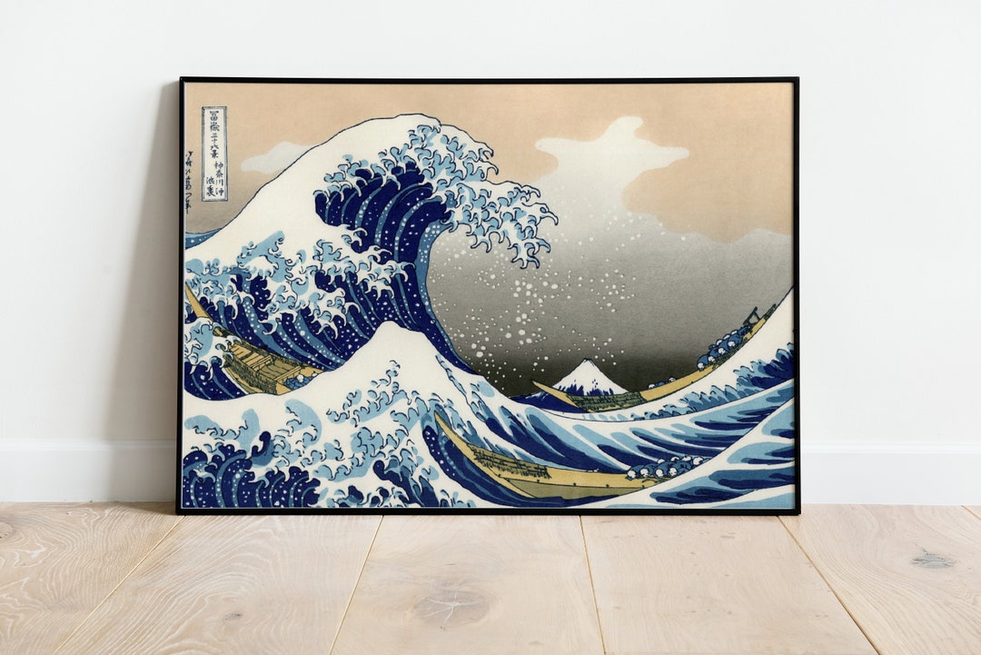 Hokusai Great Wave off Kanagawa Print, Digtal Download, Vintage ...