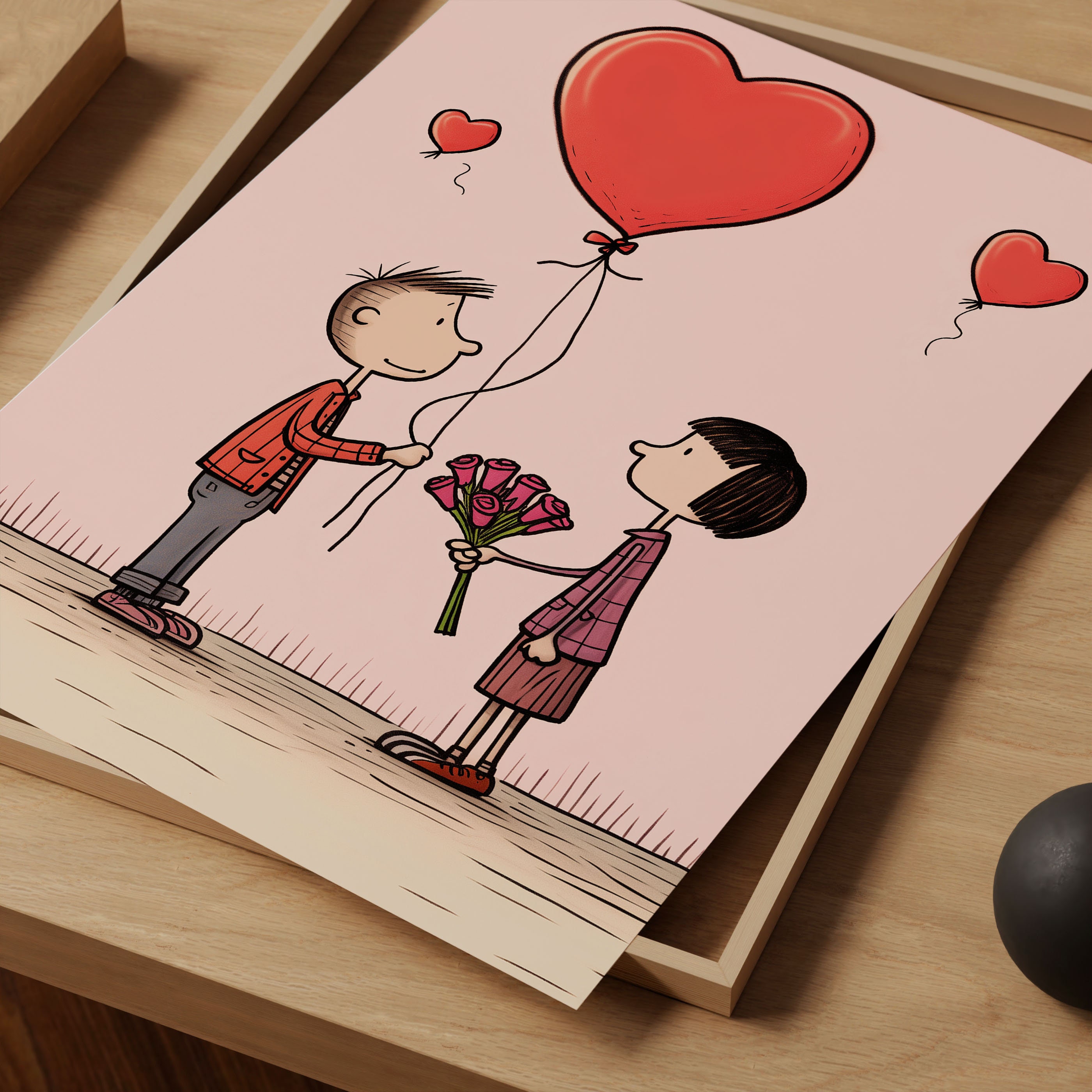 Be My Valentine PRINTABLE Retro Snoopy and Tintin Comics Style Wall Art ...