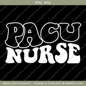 PACU Nurse SVG & PNG - Etsy