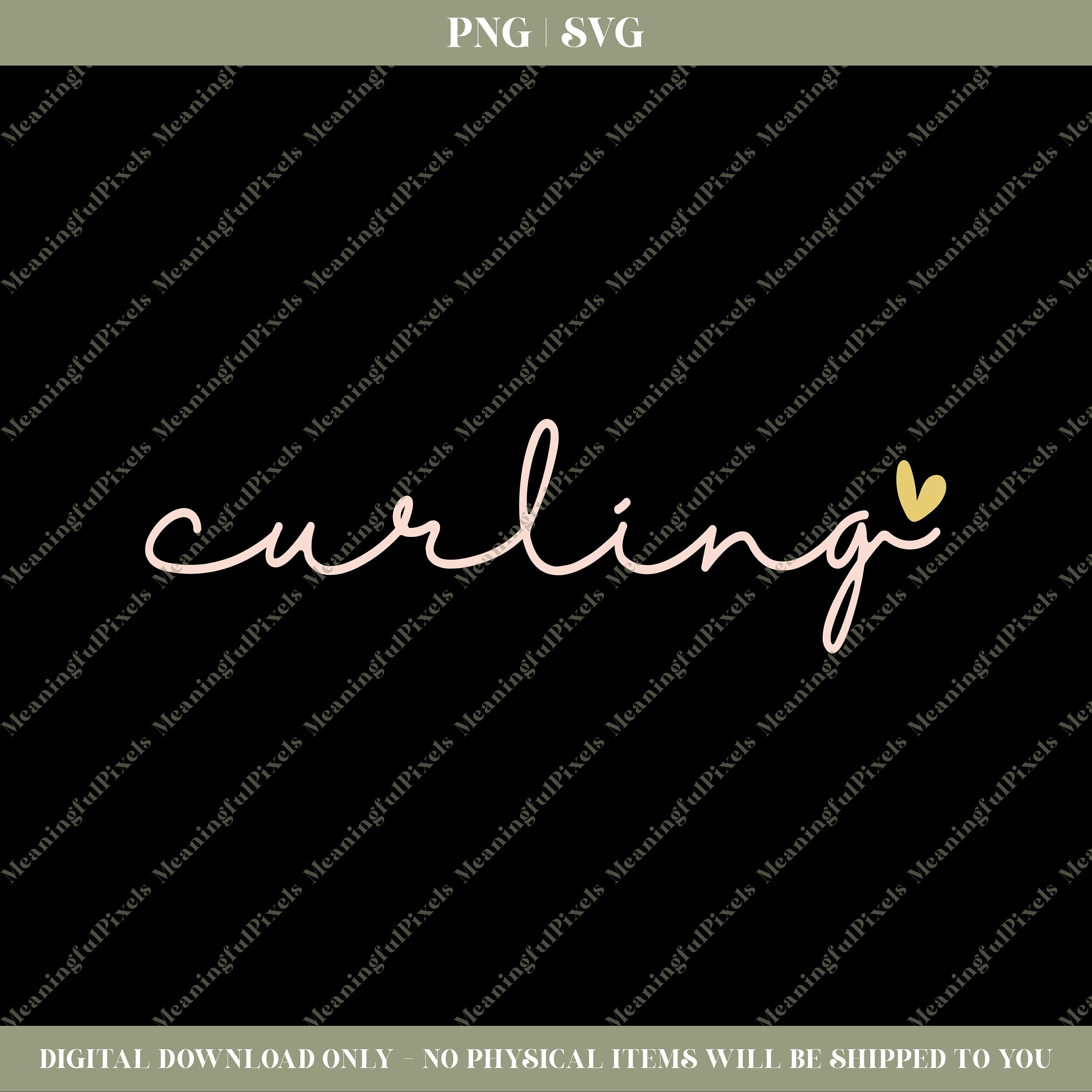 Curling SVG & PNG - Etsy