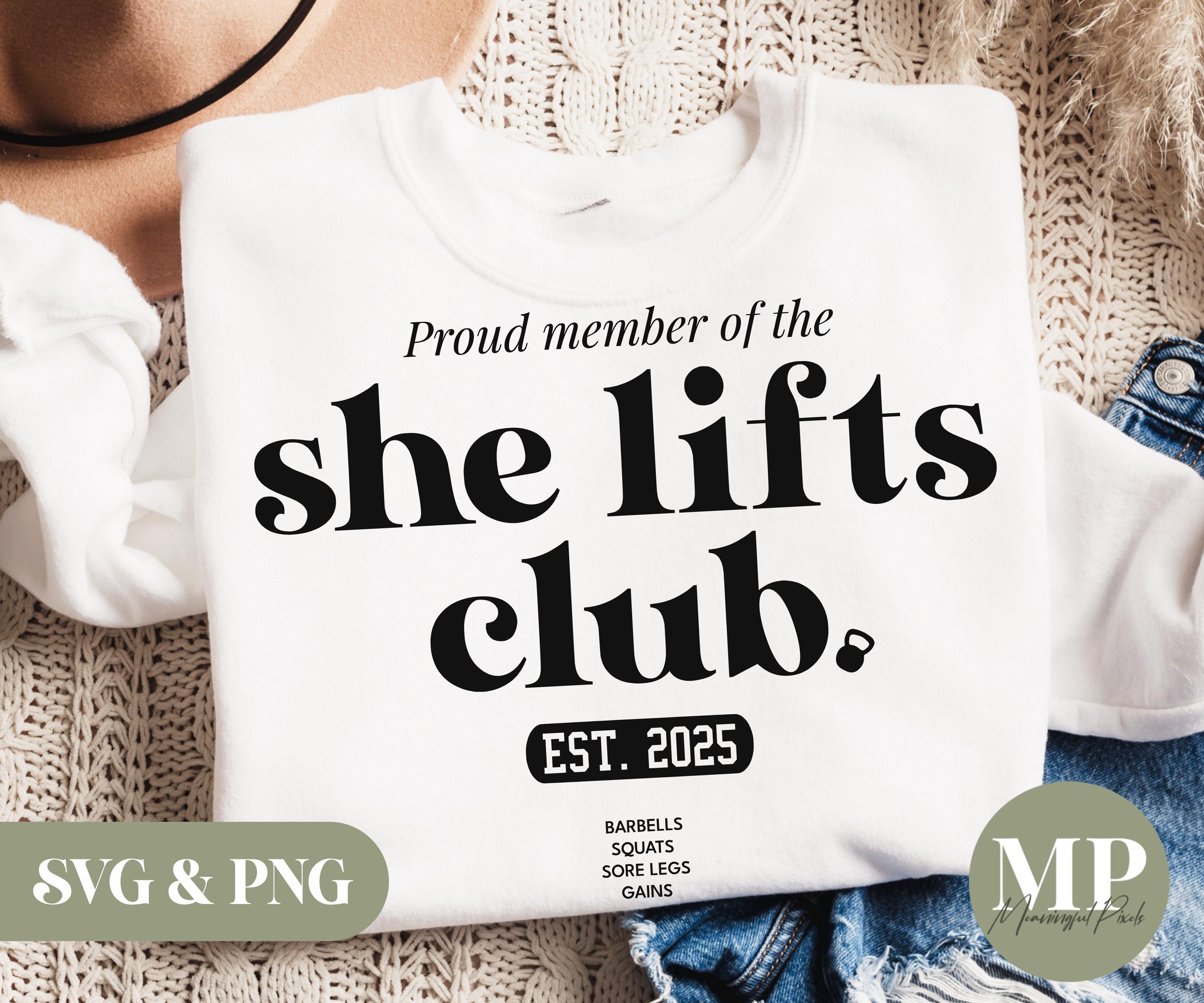 She Lifts Club SVG & PNG - Etsy