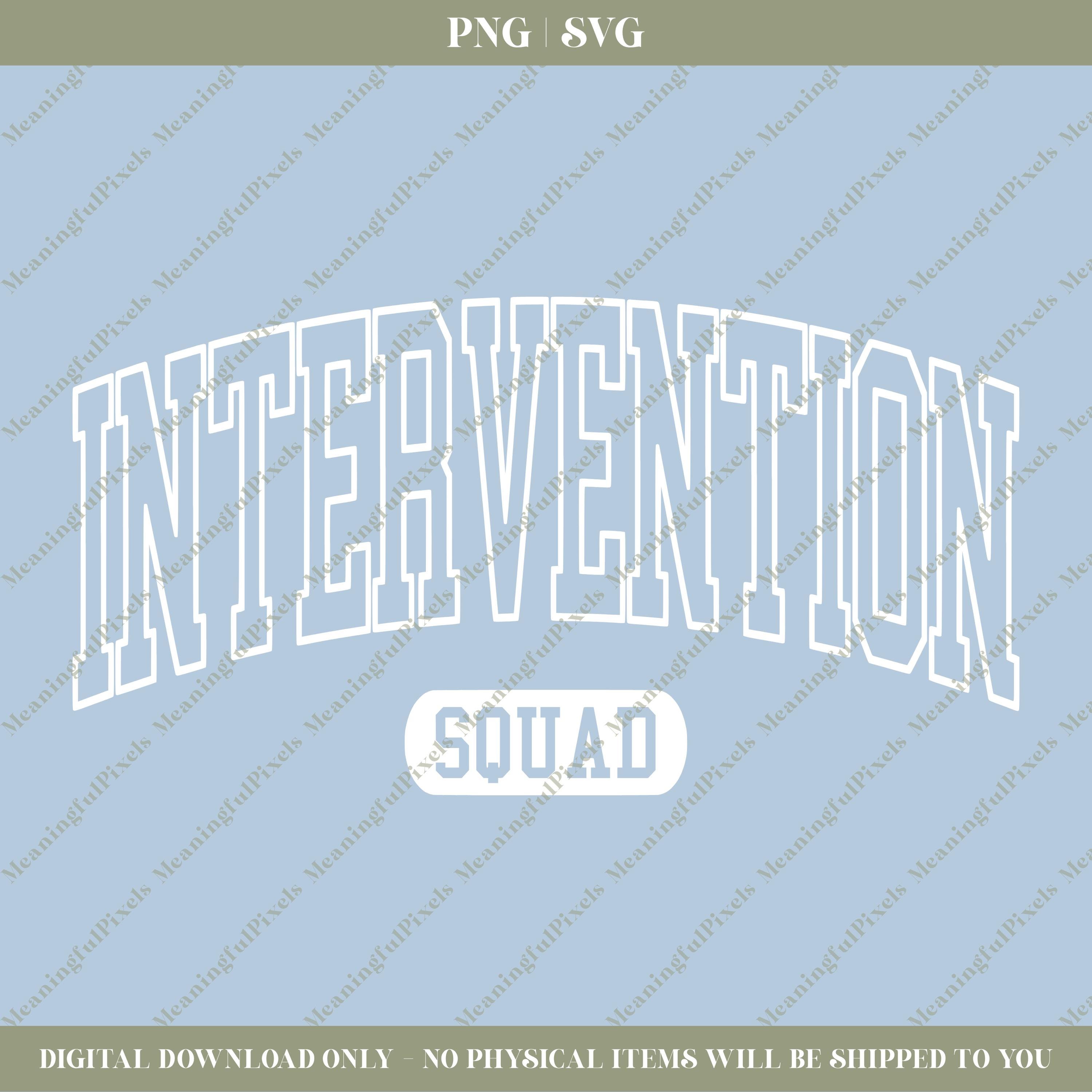 Intervention Squad SVG & PNG - Etsy
