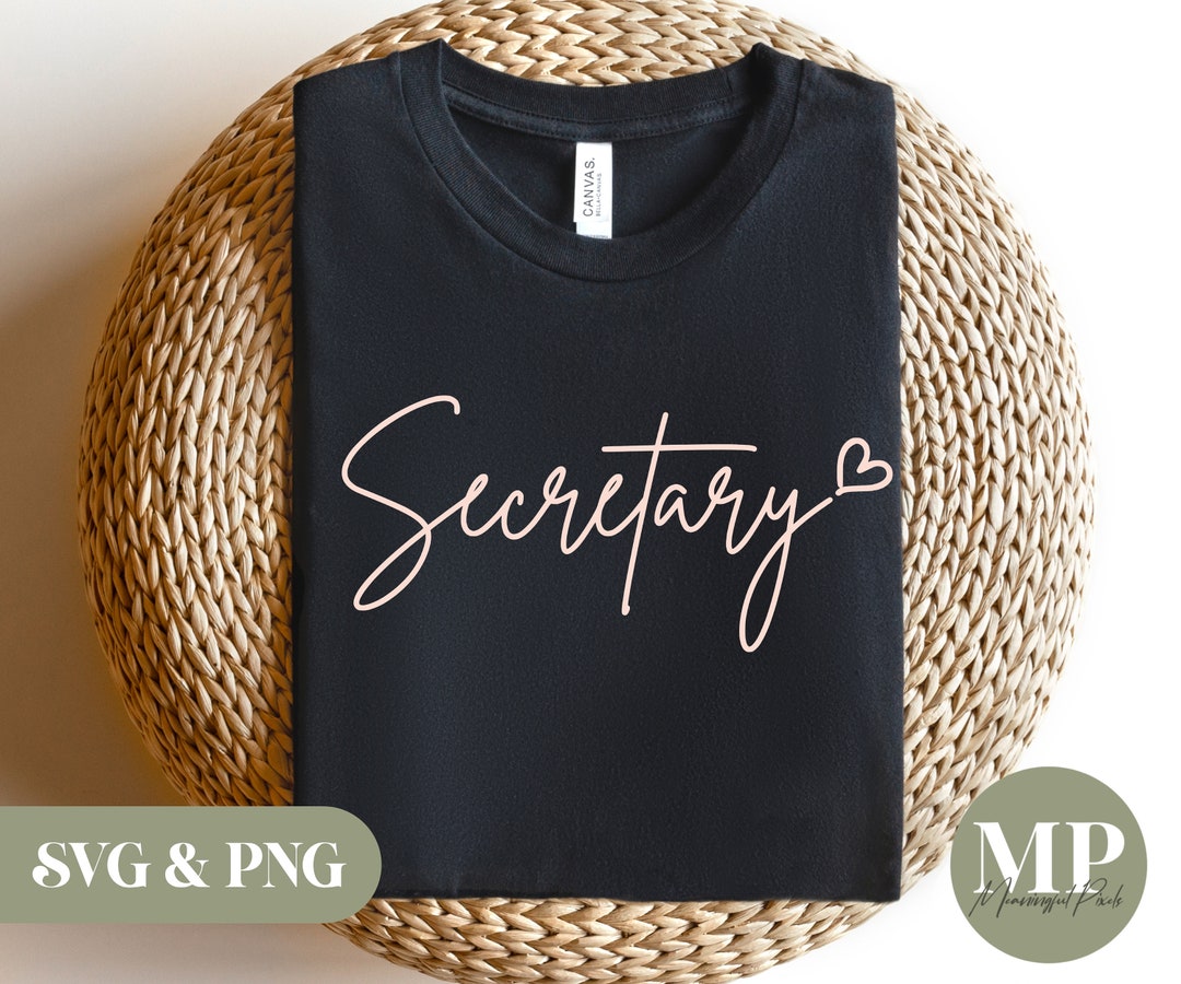 Secretary SVG & PNG - Etsy