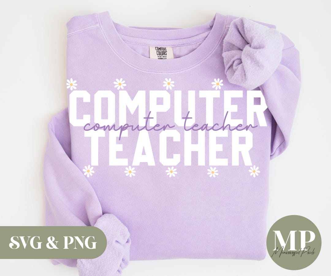 Computer Teacher SVG & PNG - Etsy