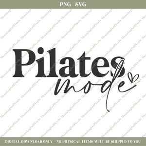 Pilates Mode Pilates SVG & PNG - Etsy