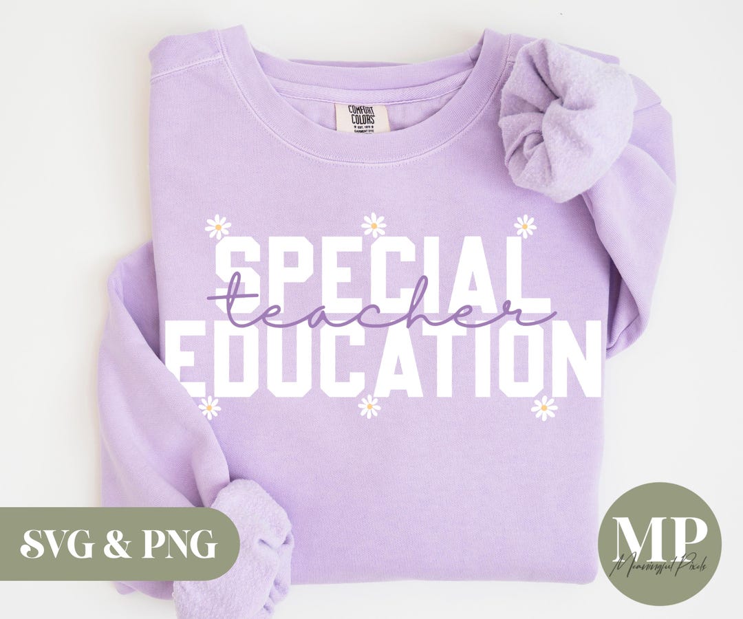 Special Education Teacher SVG & PNG - Etsy