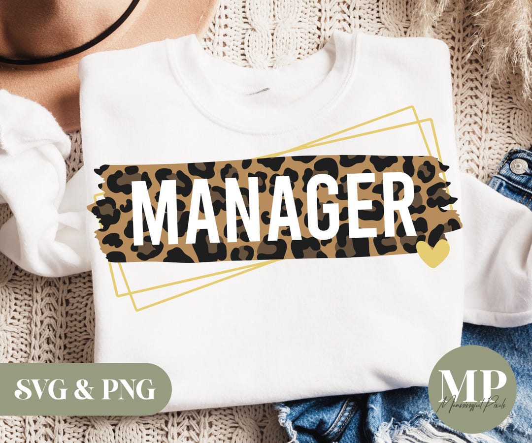 Manager SVG & PNG - Etsy