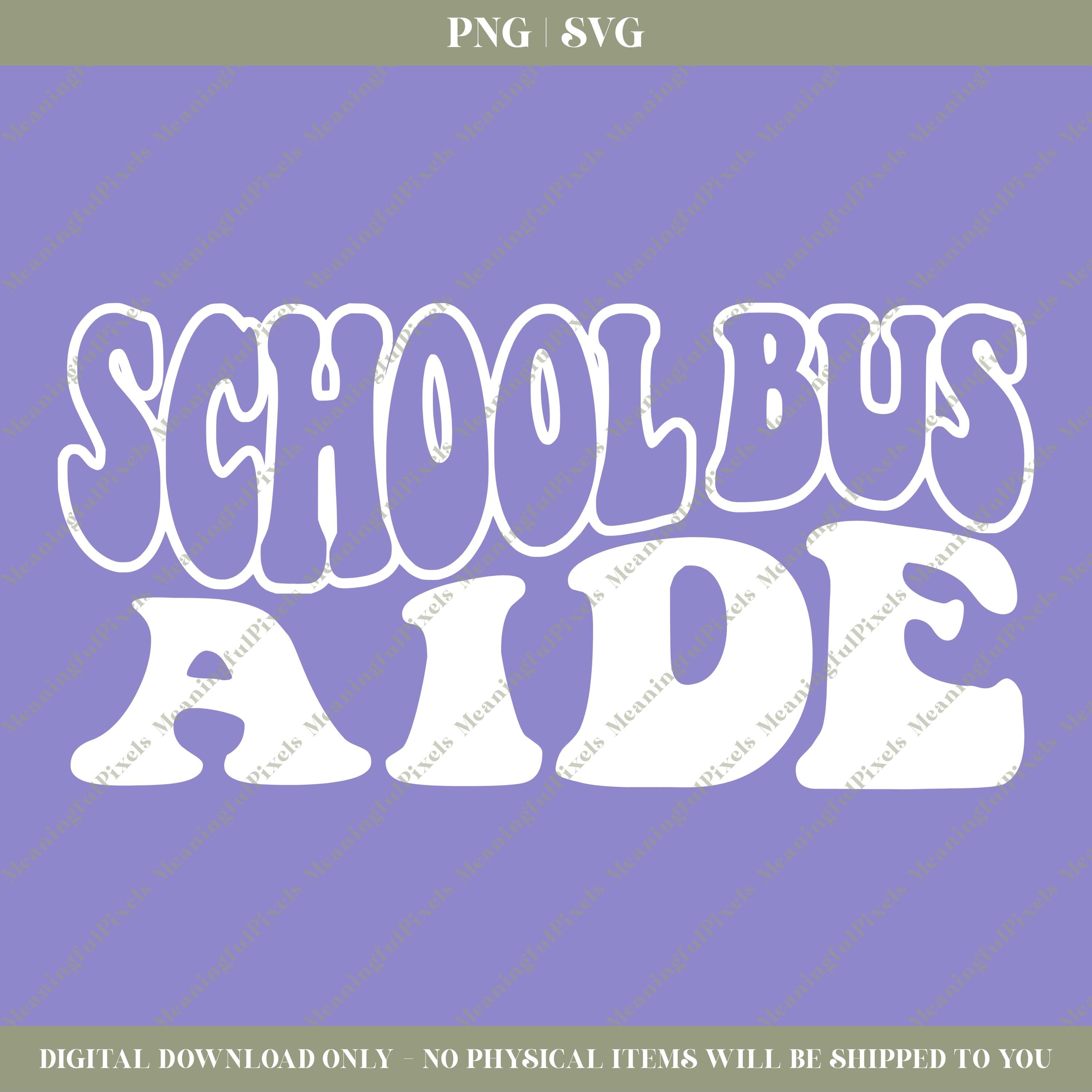 School Bus Aide SVG & PNG - Etsy