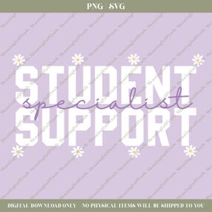 Student Support Specialist SVG & PNG - Etsy