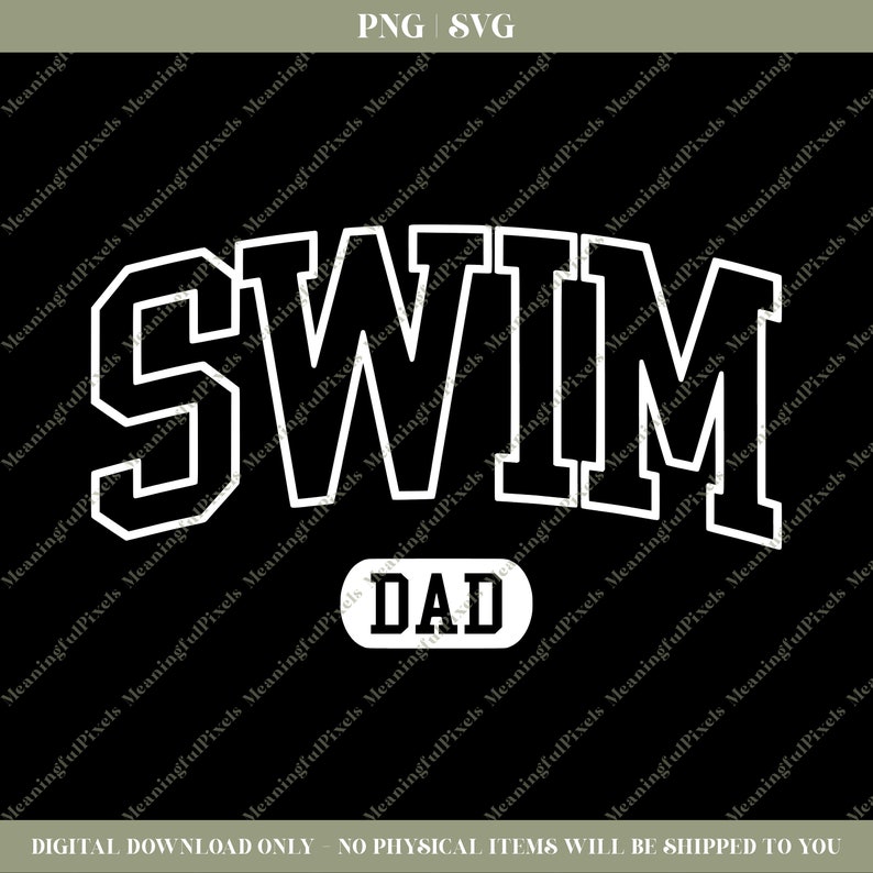 Swim Dad SVG & PNG - Etsy