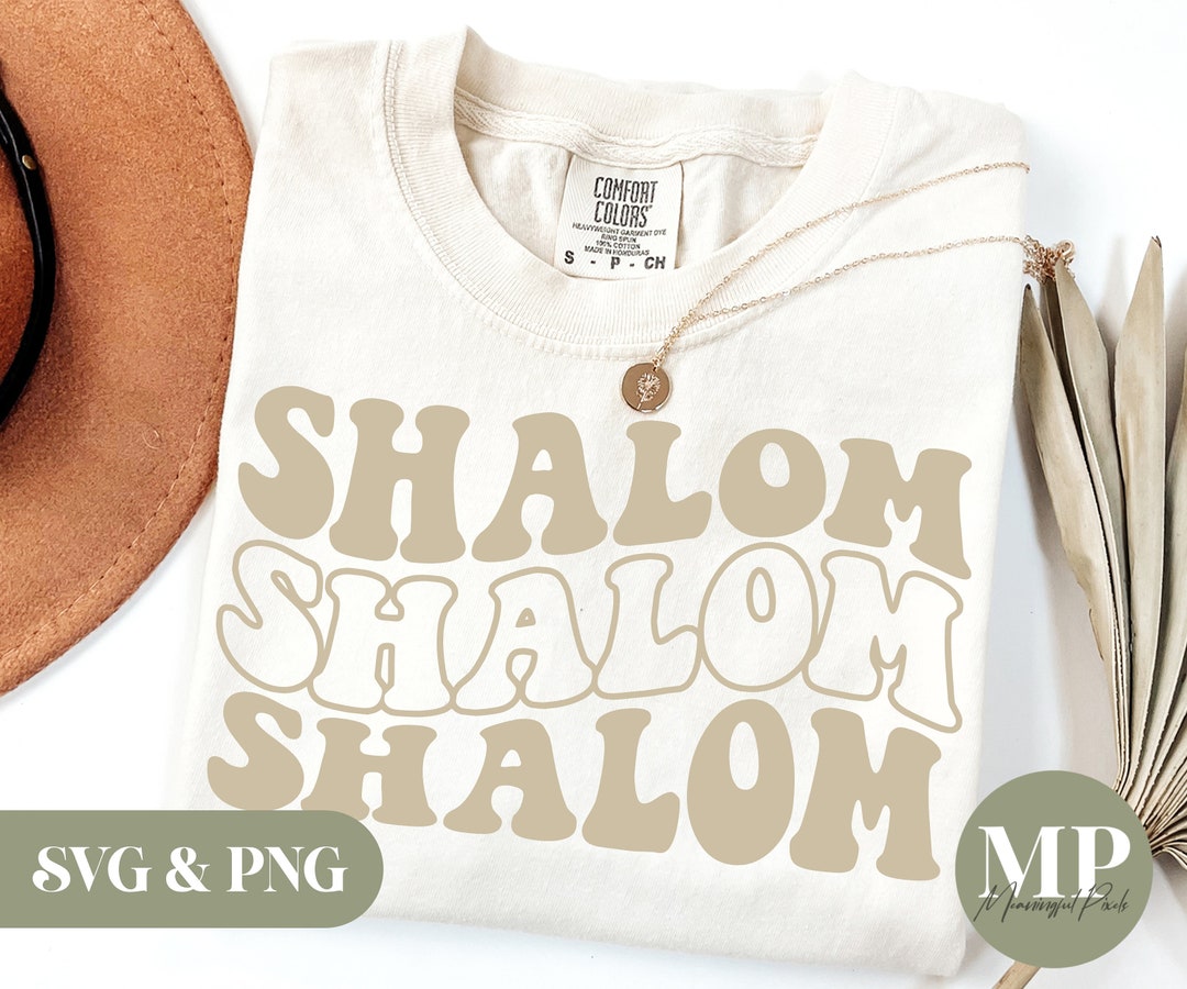 Shalom SVG & PNG - Etsy