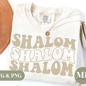 Shalom SVG & PNG - Etsy