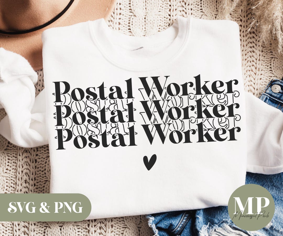 Postal Worker SVG & PNG - Etsy