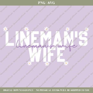 Lineman's Wife SVG & PNG - Etsy