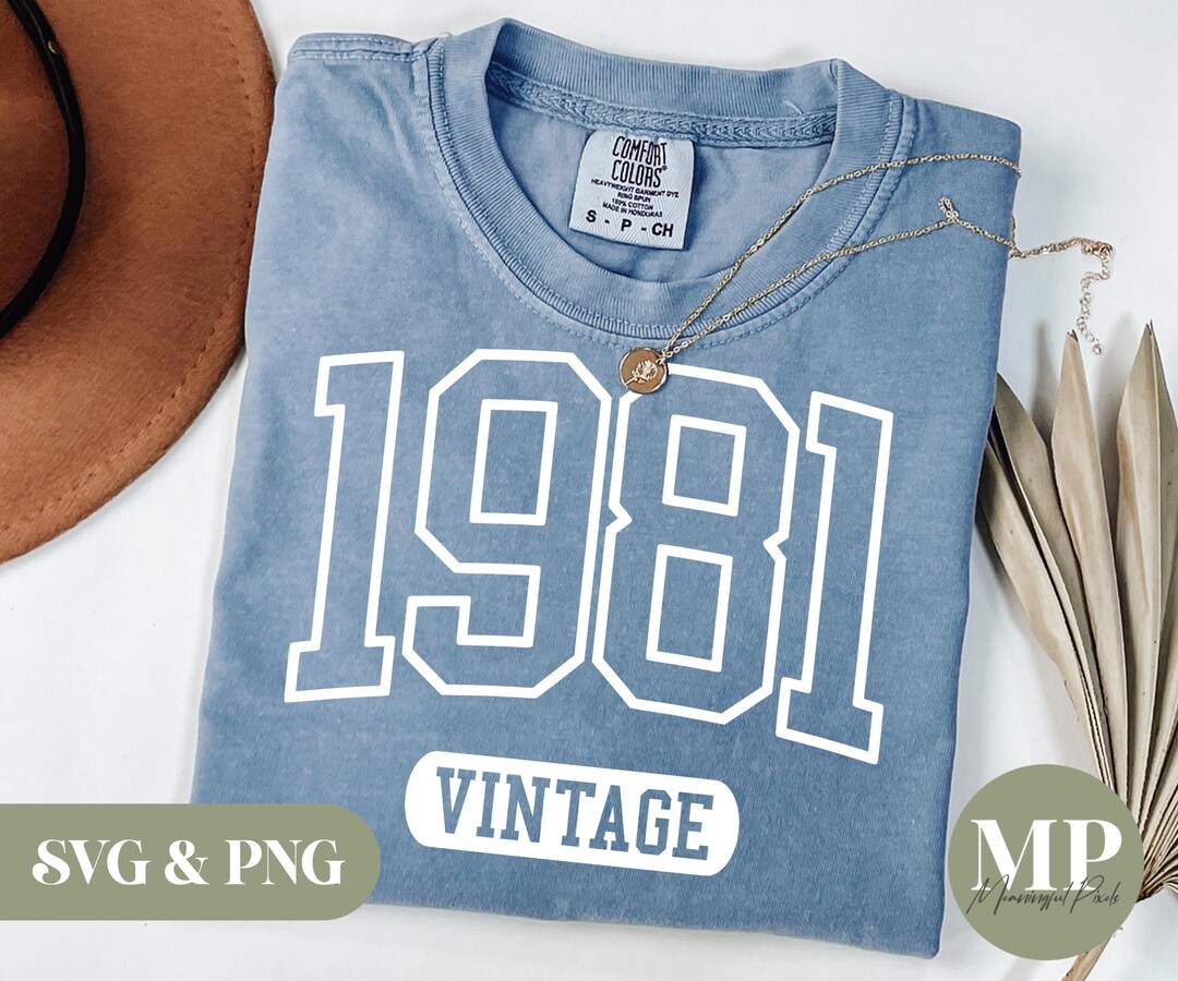 Vintage 1981 SVG & PNG - Etsy
