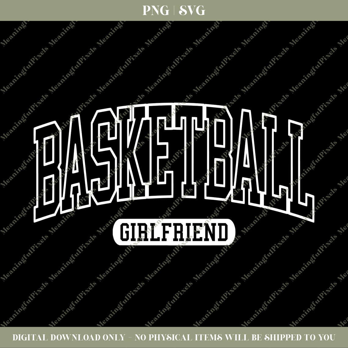 Basketball Girlfriend SVG & PNG - Etsy