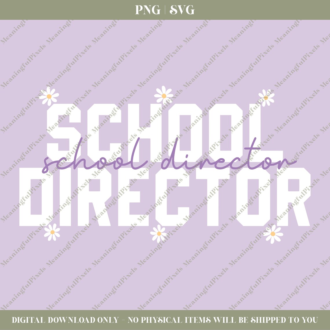 School Director SVG & PNG - Etsy