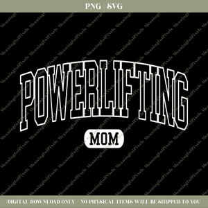 Powerlifting Mom SVG & PNG - Etsy