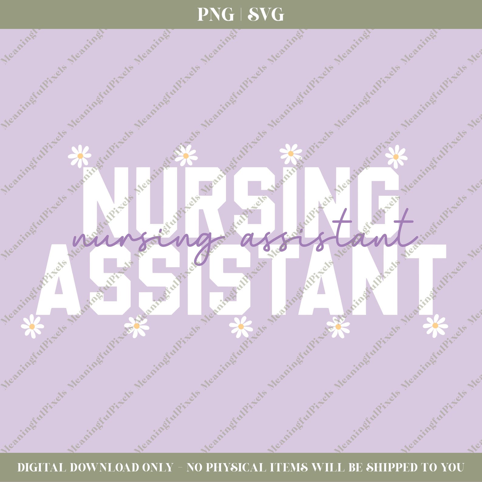 Nursing Assistant SVG & PNG - Etsy