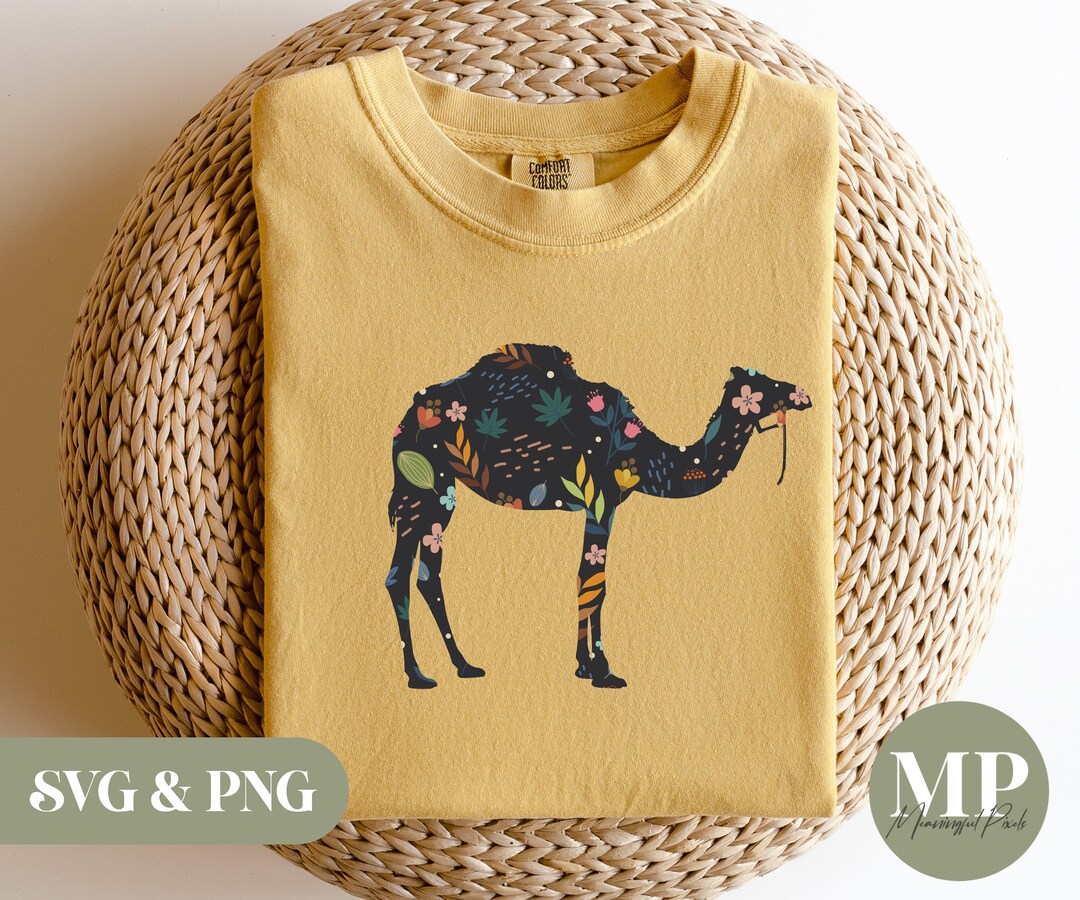 Floral Camel Camel SVG & PNG - Etsy